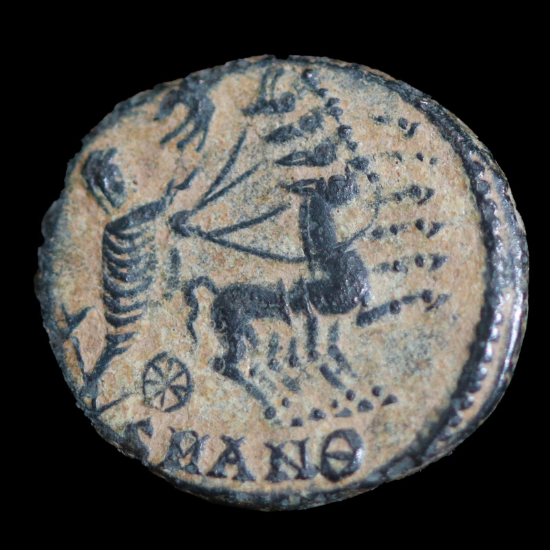 Emperor Constantine I Hand of God Coin 306-337 AD AE4 FINE