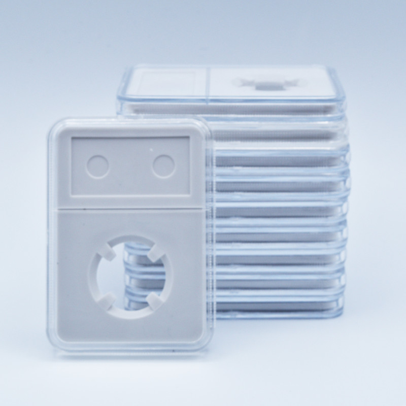 Acrylic Coin Slabs Half Sovereign Size,10 pack for storing coins.