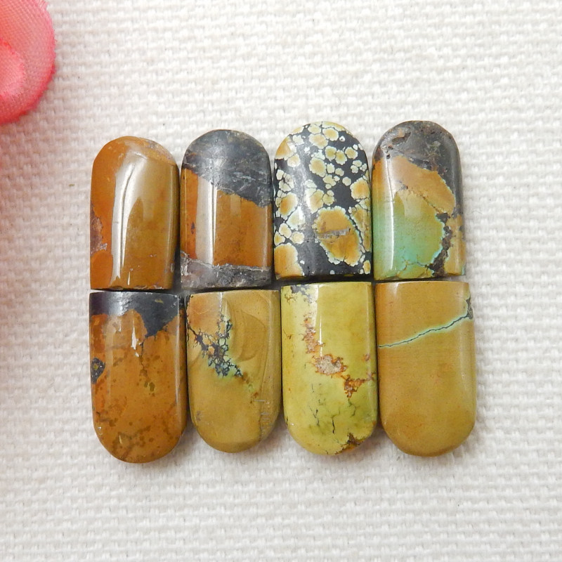 8pcs Turquoise Cabochons ,Handmade Gemstone ,Turquoise Cabochons F68