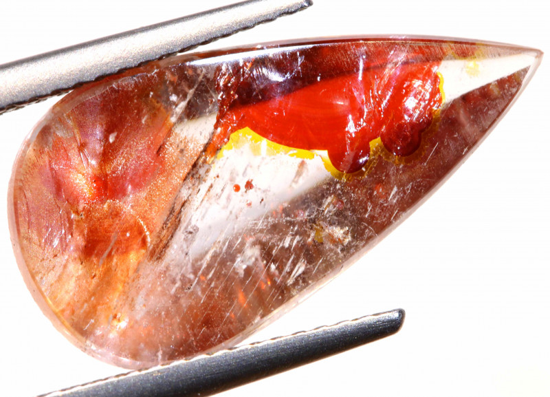 7.30 CTS KOI FISH QUARTZ FACETED STONE BG-656