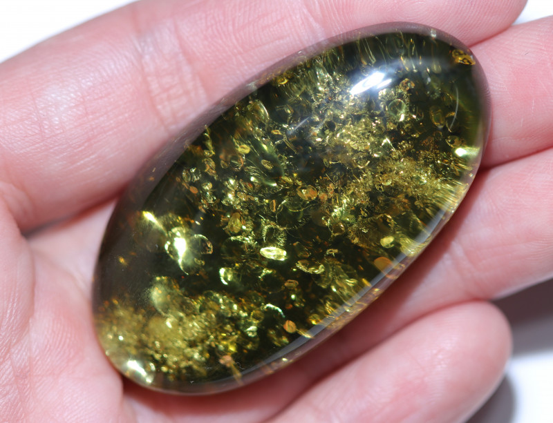 53 Cts Green Amber Gemstones AM 1730