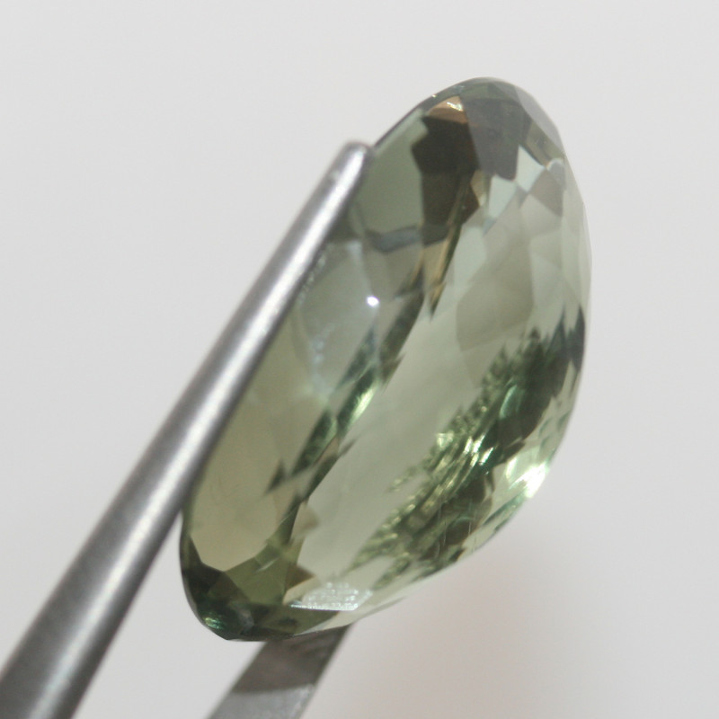 37.95 Ct Prasiolite Faceted Oval 27.5x17.5mm.-Brazil (SKU475 )