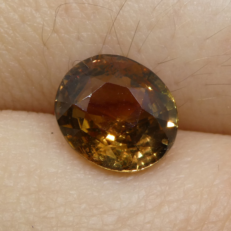 2.63ct Oval Peach Sapphire