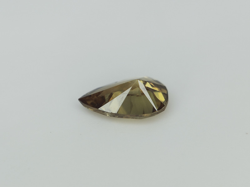 Dual Shaded Diamond , Pear Brilliant Cut , 0.22 cts
