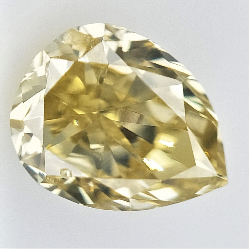 Craft Supplies & Tools Materials 0.16cts Yellow Pear Natural Loose ...