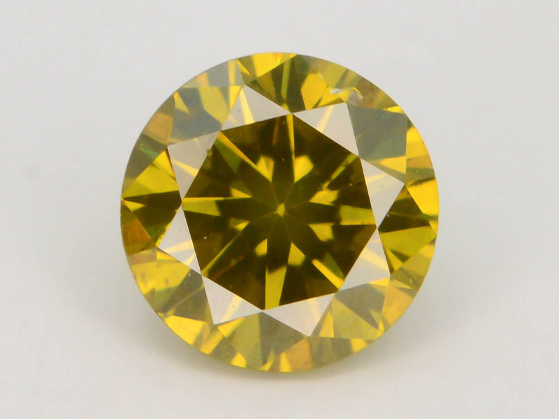 AAA Grade Ravishing Color 0.35 ct Natural Vivid Yellow Diamond
