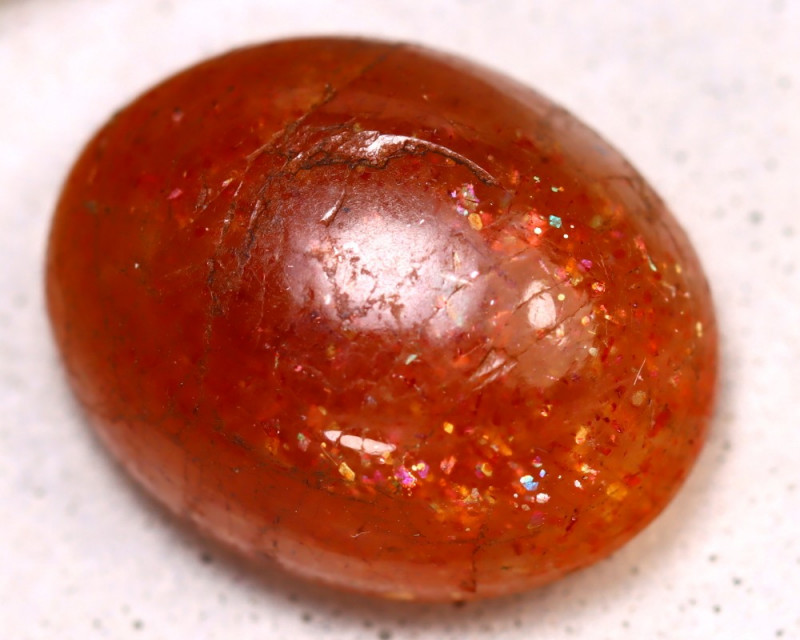 Sunstone 10.80Ct Natural Untreated Orange Color Sunstone E1319/C1