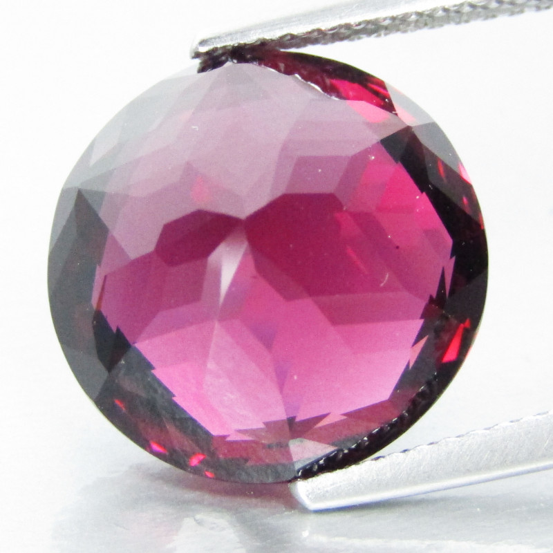 14.03Cts Genuine Natural Unheated Rhodolite Round precision Cut Loose Gem