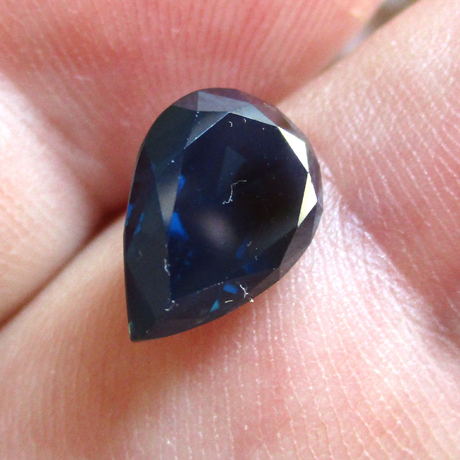 4.07cts Natural Australian Blue Sapphire Pear Shape