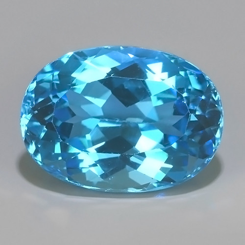 17.40 CTS GENUINE NATURAL ULTRA RARE SWISS BLUE TOPAZ BRAZIL