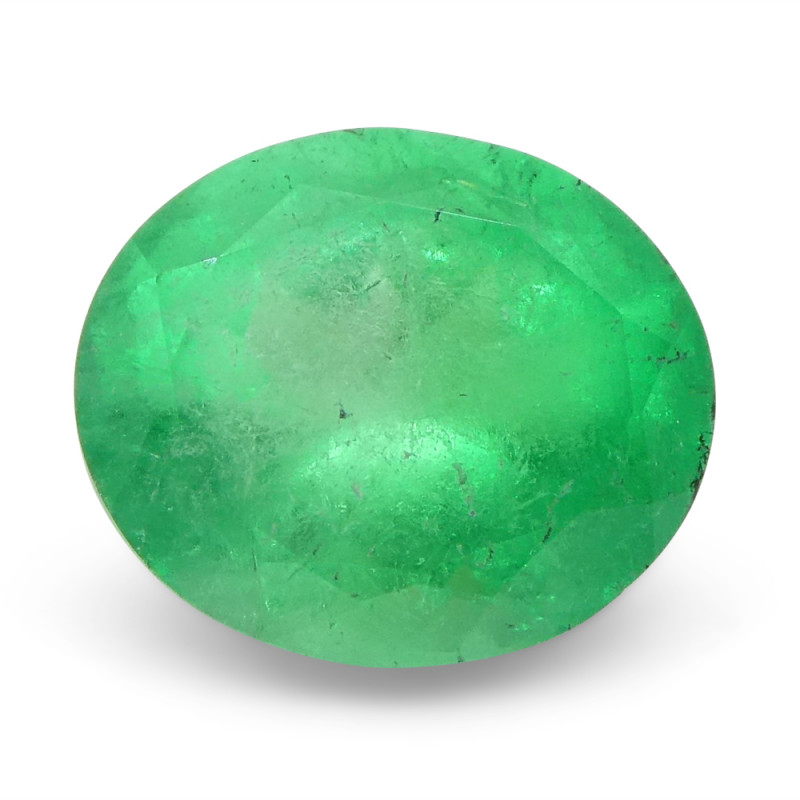 1.49ct Oval Green Emerald from Colombia