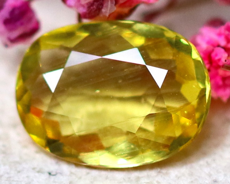 Heliodor 1.08Ct Natural Yellow Beryl D0416/A56