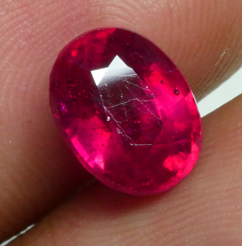3.93CRT BEAUTY AFRICAN RED RUBY GEMS