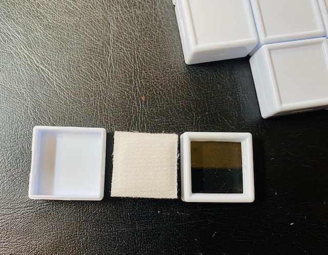 20 White Acrylic display boxes