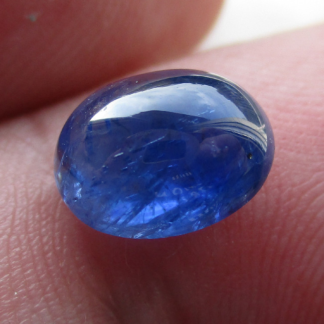 3.53cts Natural Myanmar Blue Sapphire Cabochon Cut