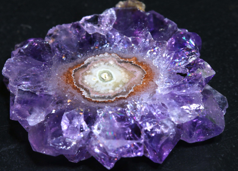41.95 CTS AMETHYST STALACTITE FLOWER SG-4024 SIMPLYGEMS