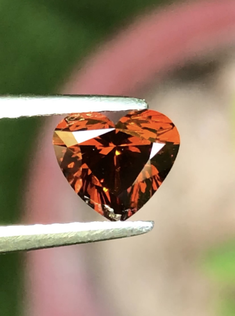 Heart Shape Red Diamond~1.14Ct Beautiful Natural Top Pink Diamond