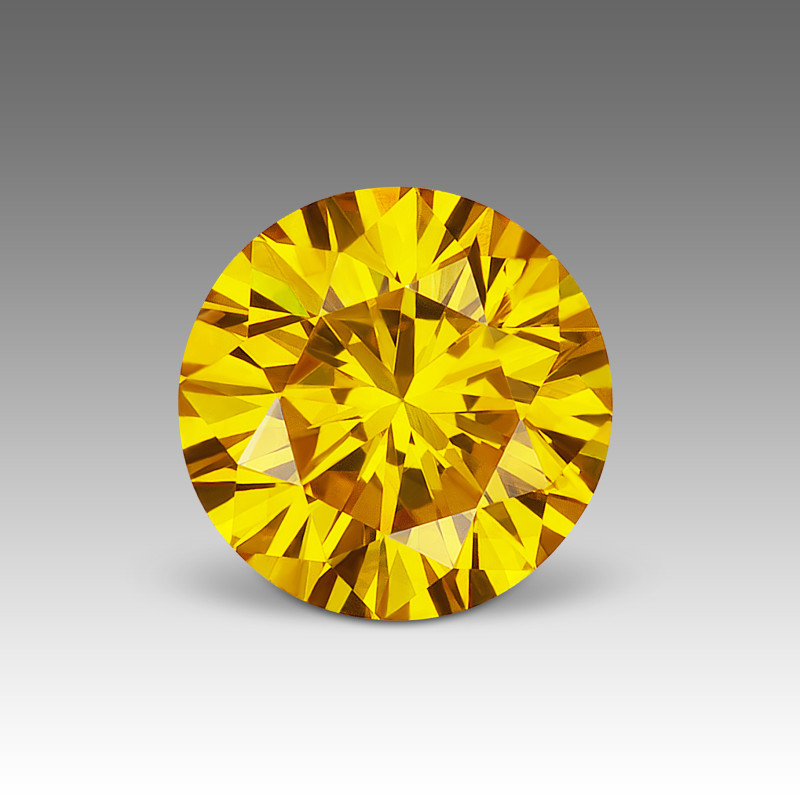Fancy Intense yellow Diamond , Earth mined Natural Diamond 0.24 cts