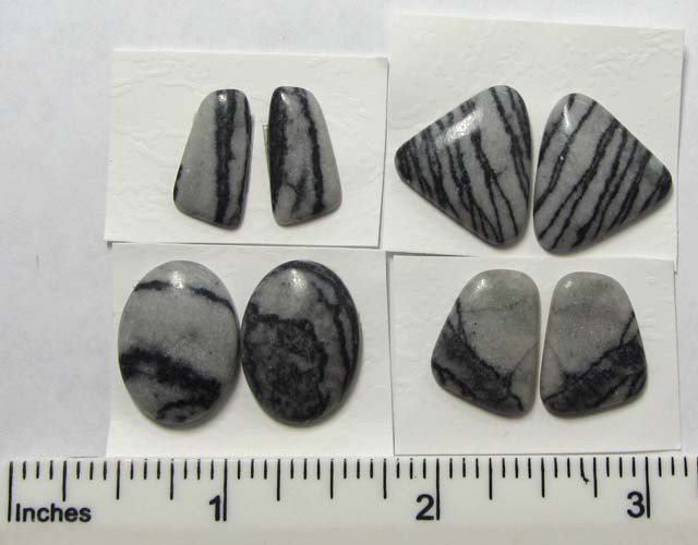 4.85 CTS PARCEL PICTURE ZEBRA JASPER STONES MS 1352