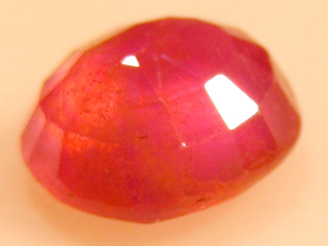 CERT 4.82 CTS FACETED RED RUBY 11 1116