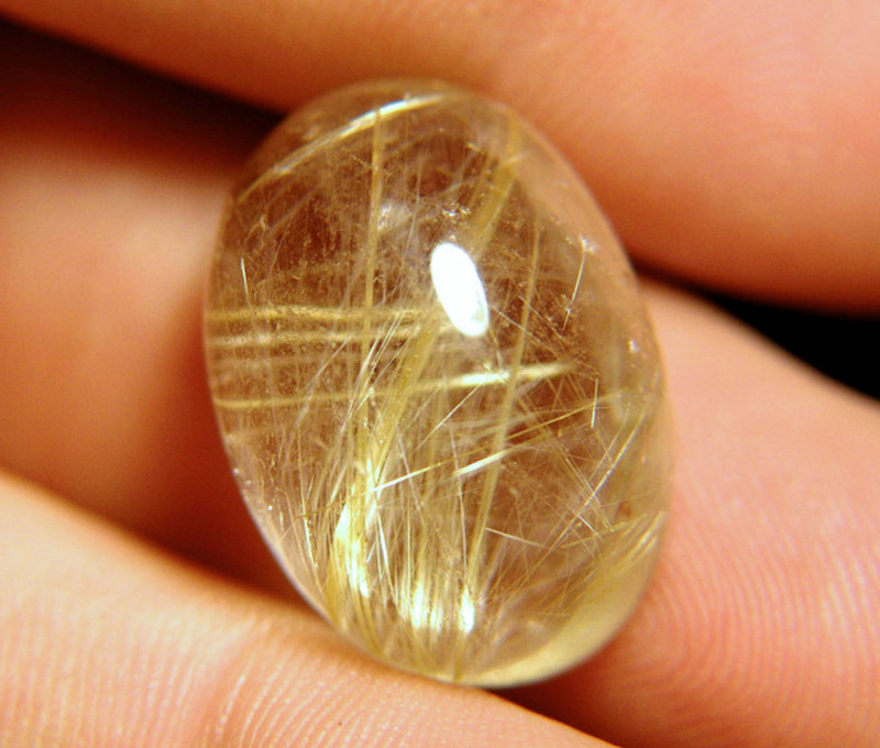 CERTIFIED - Rutile Topaz 41.10 Carats - Superb
