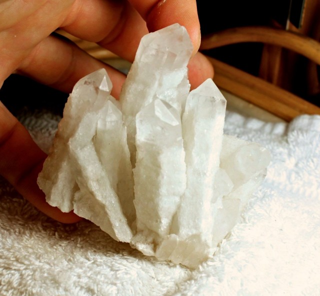 278 Gram Ghost Quartz Cluster - Beautiful