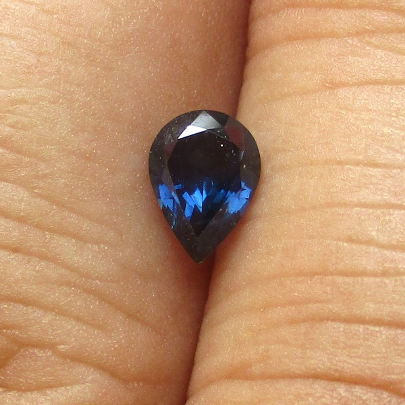 0.88cts Natural Australian Blue Sapphire Pear Shape
