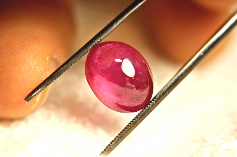 9.79 Carat Fiery Ruby Cabochon - Beautiful