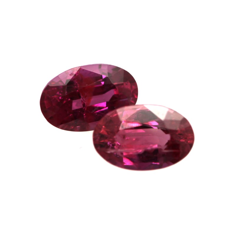0.77cts Natural Ruby Matching Oval Shape
