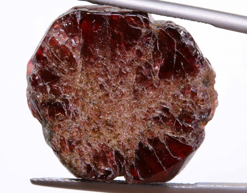 33CTS GARNET BEAD NATURAL DRILLED NP-540