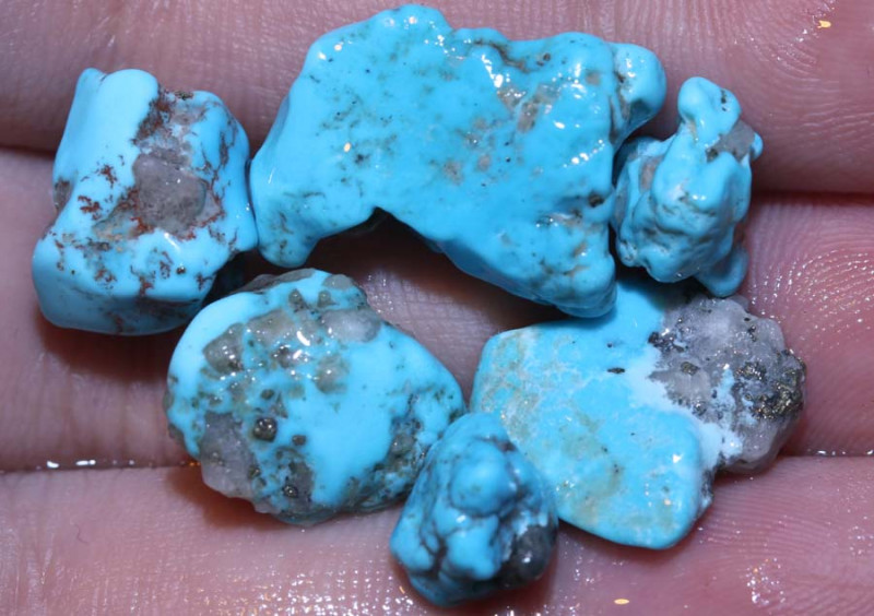 39.95 cts Castle dome Turquoise rough parcel RG-3513