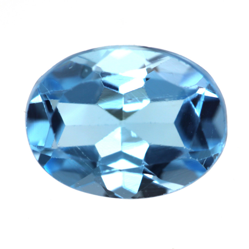 2 16cts Natural Swiss Blue Topaz Oval Cut