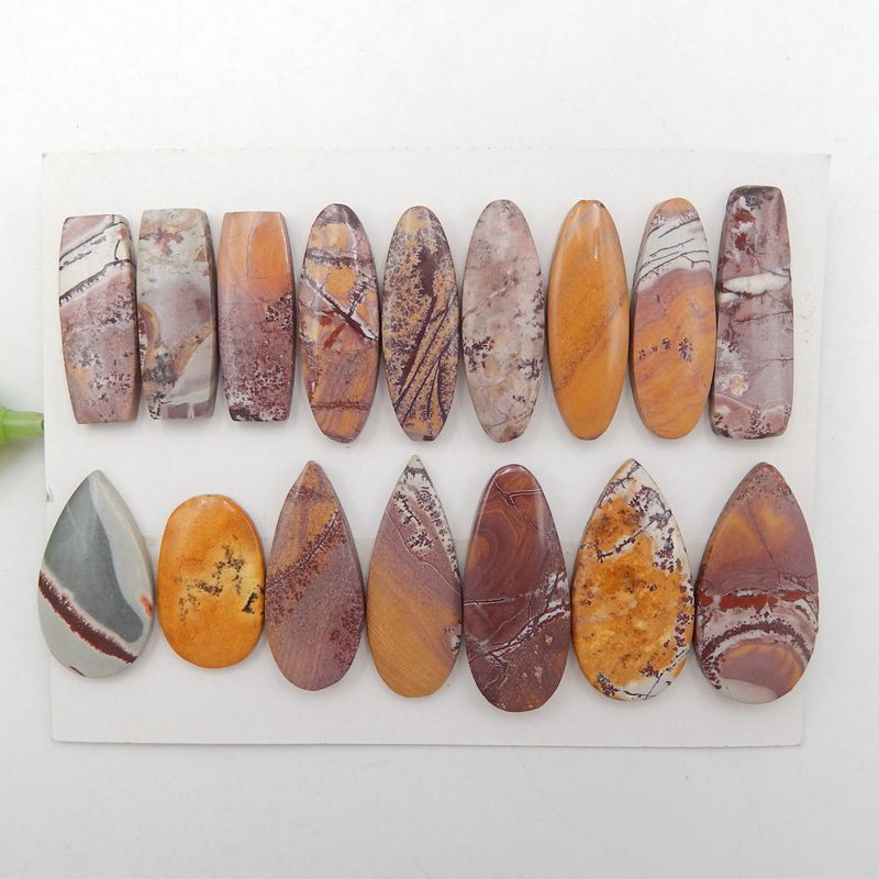 C712-169ct 16 Pcs Natural Freeform Chohua Jasper Cabochons