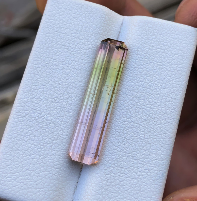5.40 Ct Natural Tri Color Transparent Tourmaline Gemstone