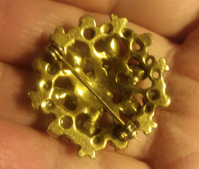 Antique Vintage Brooch Pin Beautiful Gem