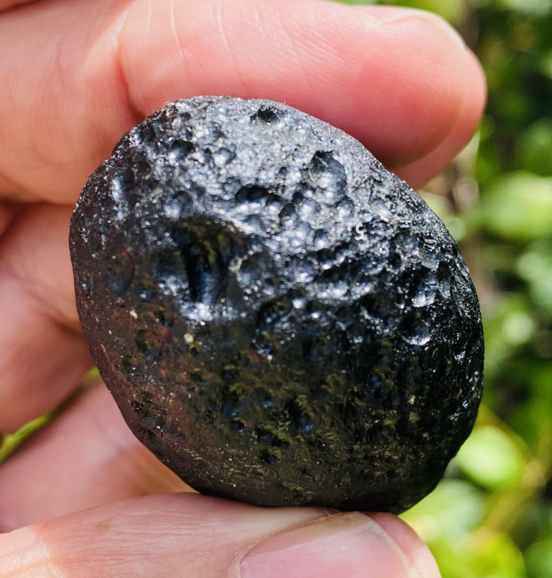 425Cts Black Tektite from Indochina type C -One of