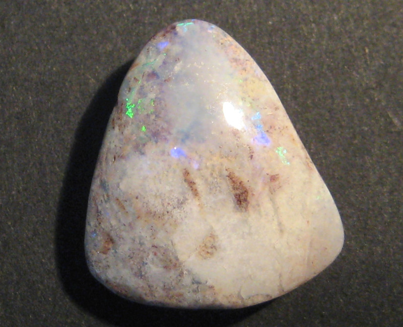 Natural Australian Opalized Shell Fossil Specimen / Pendant Stone