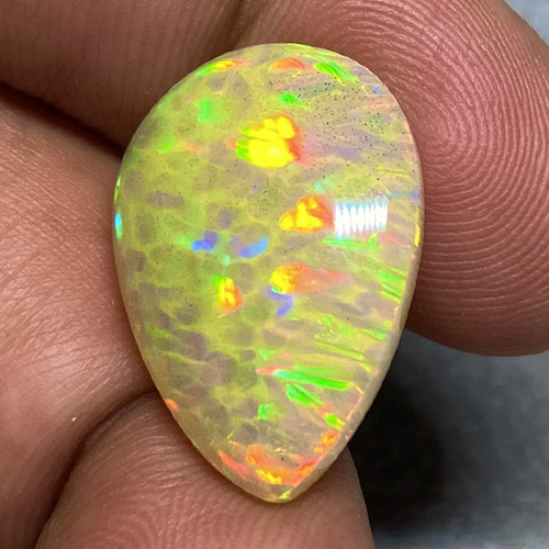 11.14CT Broadflash HoneyComb! Rare Quality Natural Dark Ethiopian Welo Opal