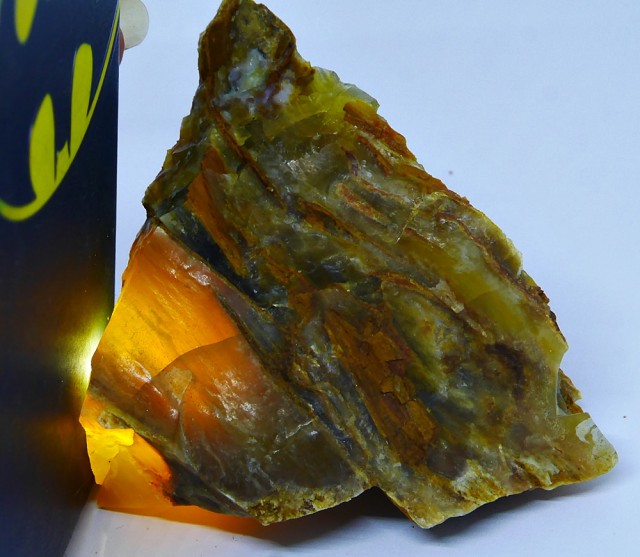 845 CRT RARE INDONESIAN CRYSTAL OPAL POTCH WOOD ROUGH