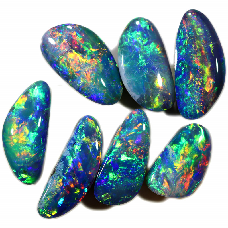 3.98 CTS GEM OPAL SHELL FOSSIL DOUBLET PARCEL [SAFE427]