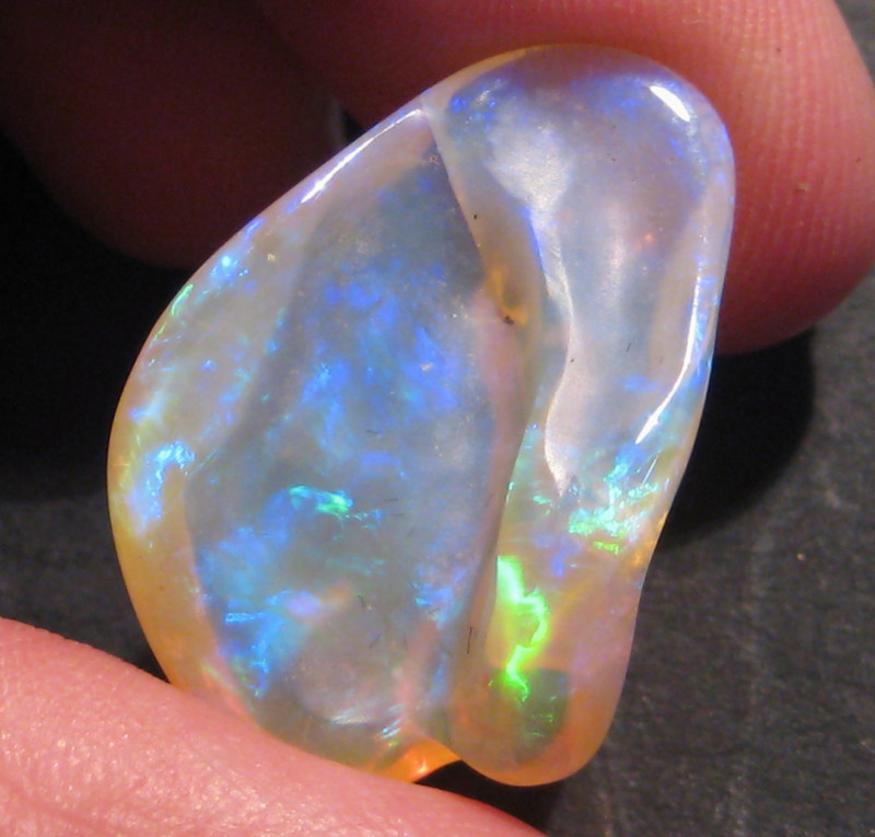Stunning Australian Crystal Opal Shell Fossil Specimen